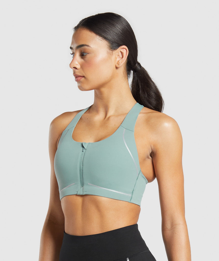 Gymshark Running Sports Bra - Celeste Blue | Gymshark