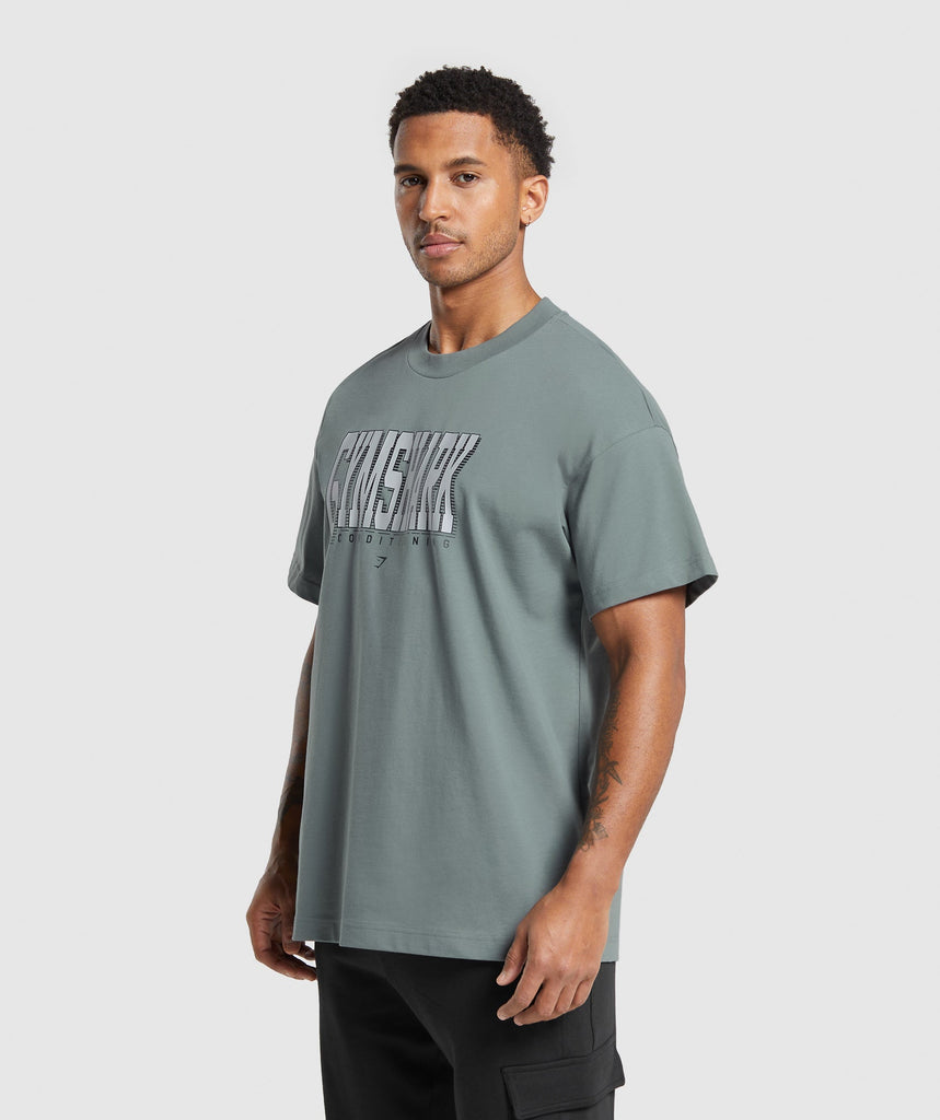 Gymshark Conditioning Graphic T-Shirt - Cargo Teal | Gymshark