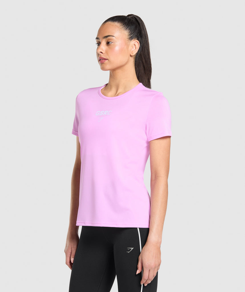 Gymshark Run Club Graphic T-Shirt - Sour Pink | Gymshark