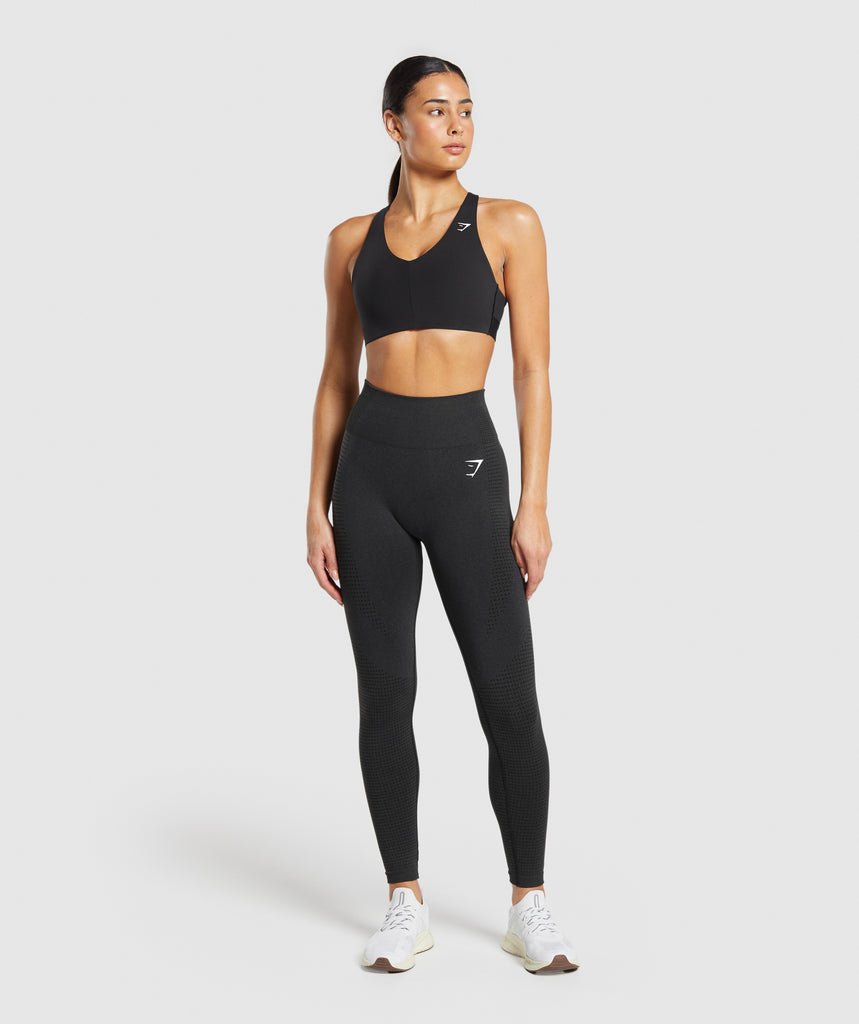 Gymshark Strappy Back Medium Support Sports Bra - Black | Gymshark